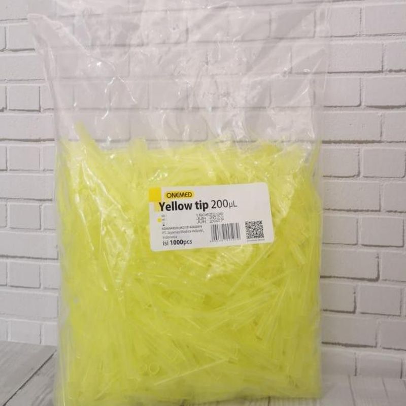 Yellow tip onemed 1 Pak isi 1000pcs