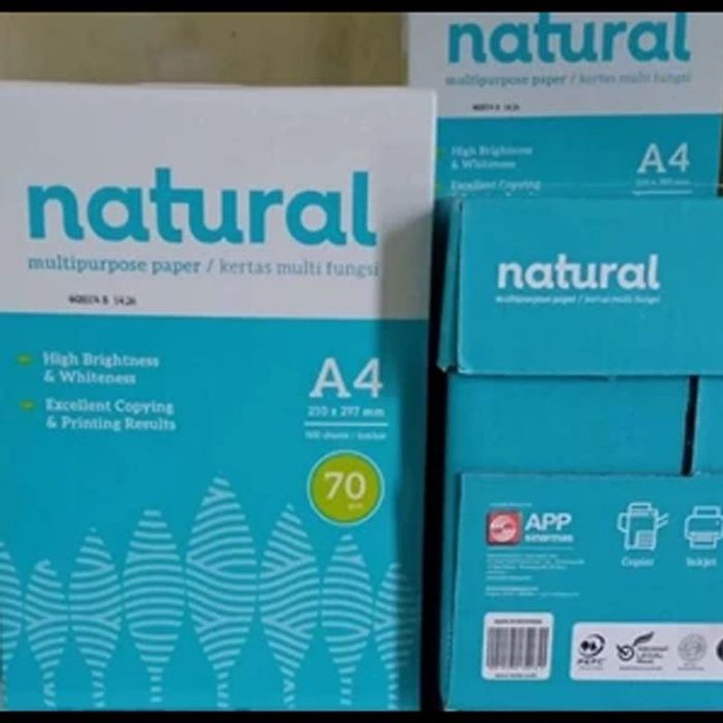 KERTAS A4 NATURAL 70 GR PER RIM