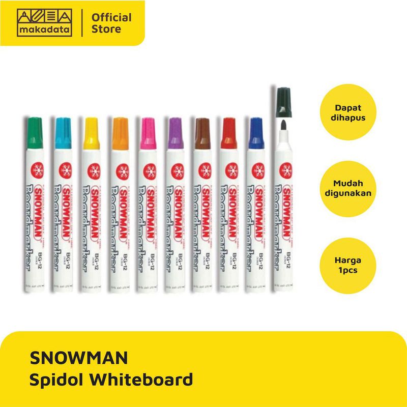 SPIDOL SNOWMAN WHITE BOARD MARKER