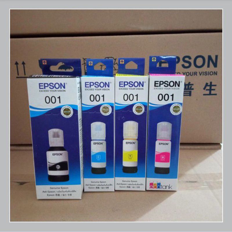 Tinta Printer Epson 001 Original - Biru