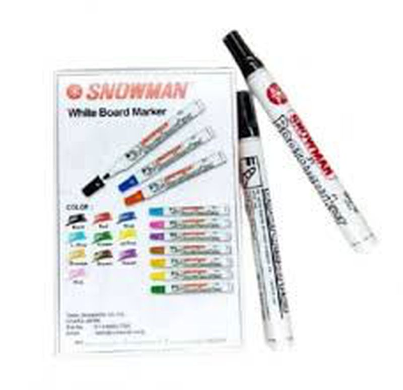 spidol besar snowman boardmarker isi 12