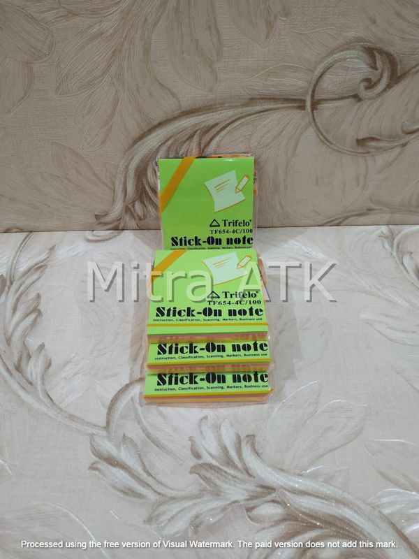 Sticky Notes uk 76mm x 76mm, Isi 100 lbr, Merk Trifelo