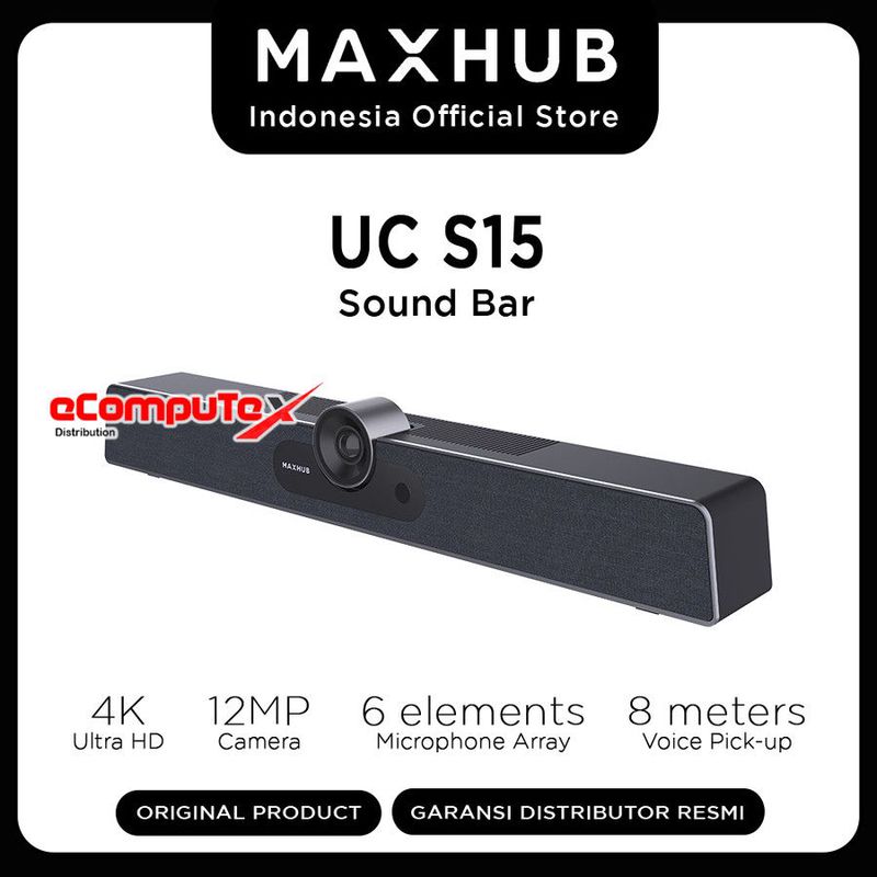 MAXHUB UC S15 - ALL IN ONE VIDEOSOUNDBAR CONFERENCE 4K UHD