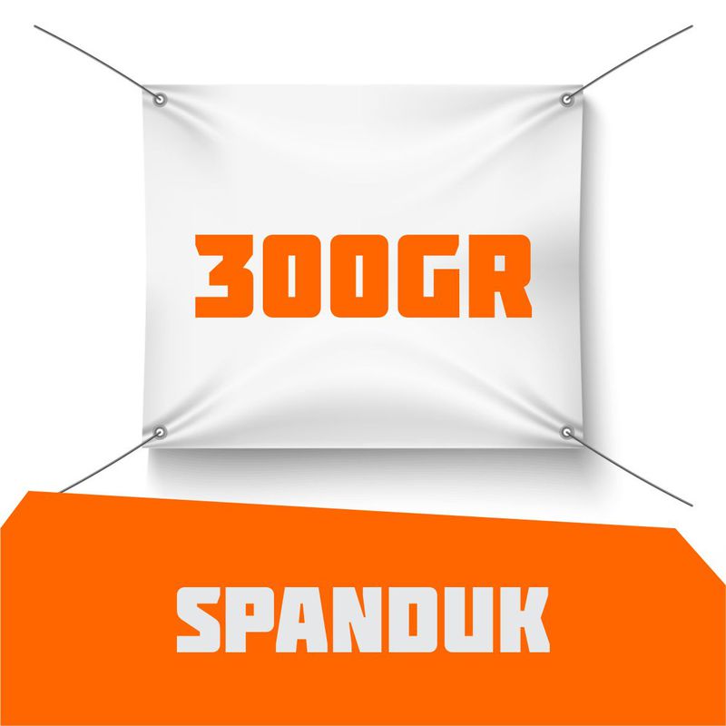 Spanduk Bahan Standar 300gr