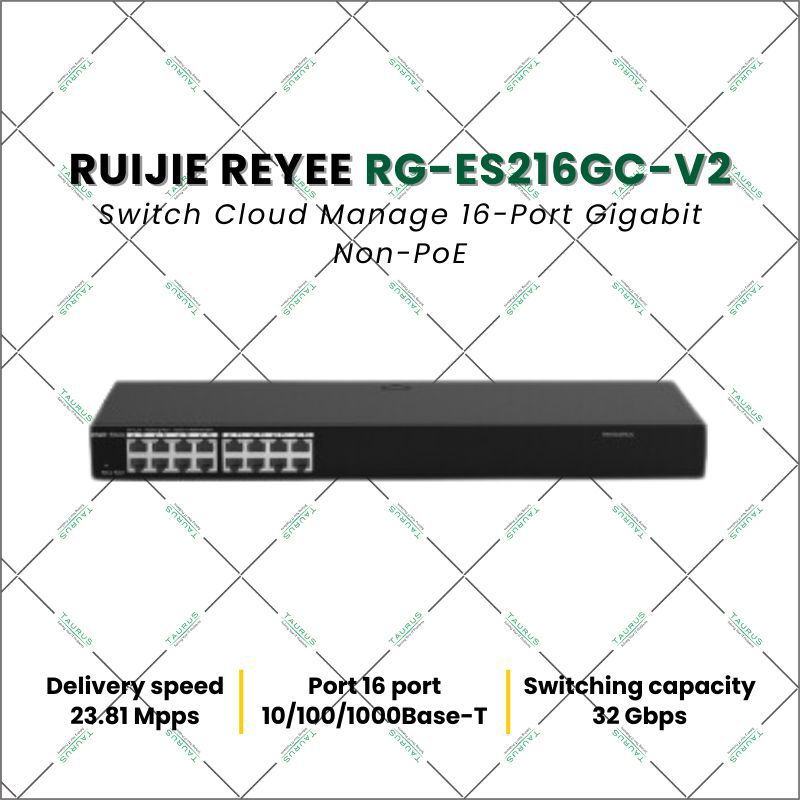 Ruijie Reyee RG-ES216GC-V2 16-Port Gigabit Smart Cloud Managed Non-PoE ...