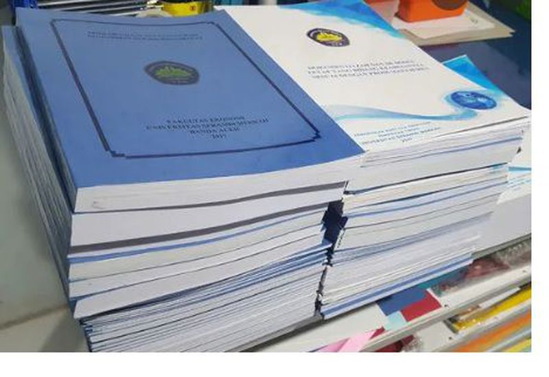 Cetak Buku Modul Pamplet Ukuran Kertas A3