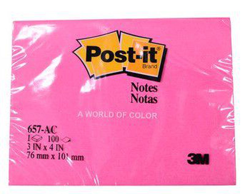 3M Sticky Notes Post-It 657 AC 3x4inch 1pc