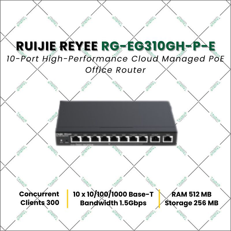Ruijie Reyee RG-EG310GH-P-E 10-Port High-Performance Cloud Managed PoE Office Router