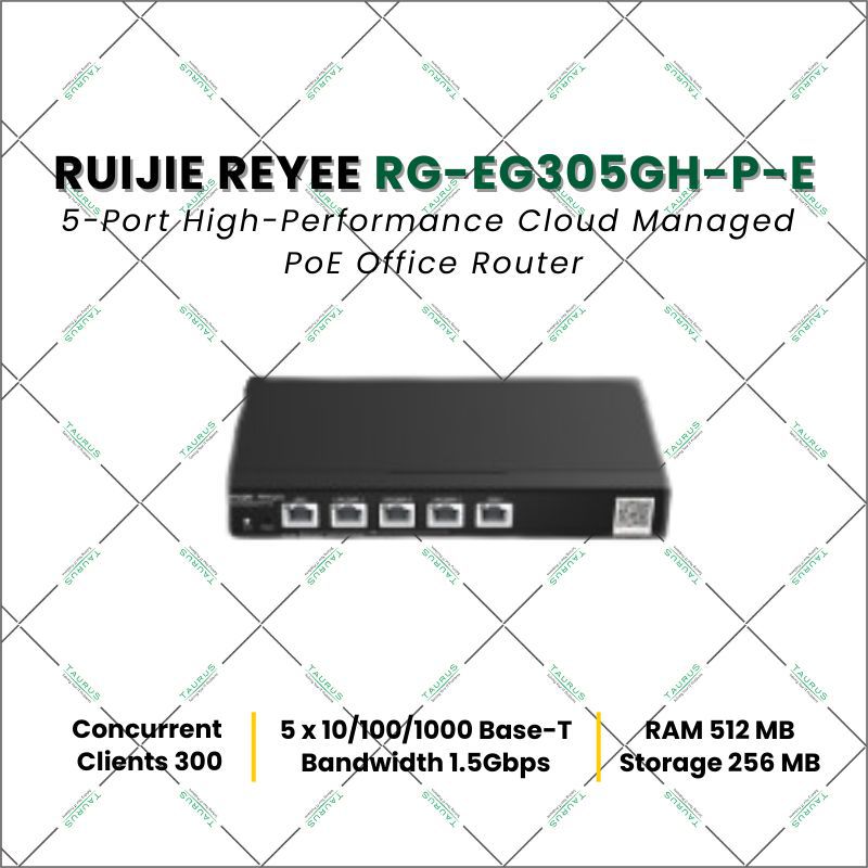 Ruijie Reyee RG-EG305GH-P-E 5-Port High-Performance Cloud Managed PoE ...