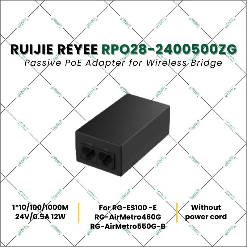 Ruijie Reyee RPO23-2400500ZG Passive PoE adapter for Wireless Briage