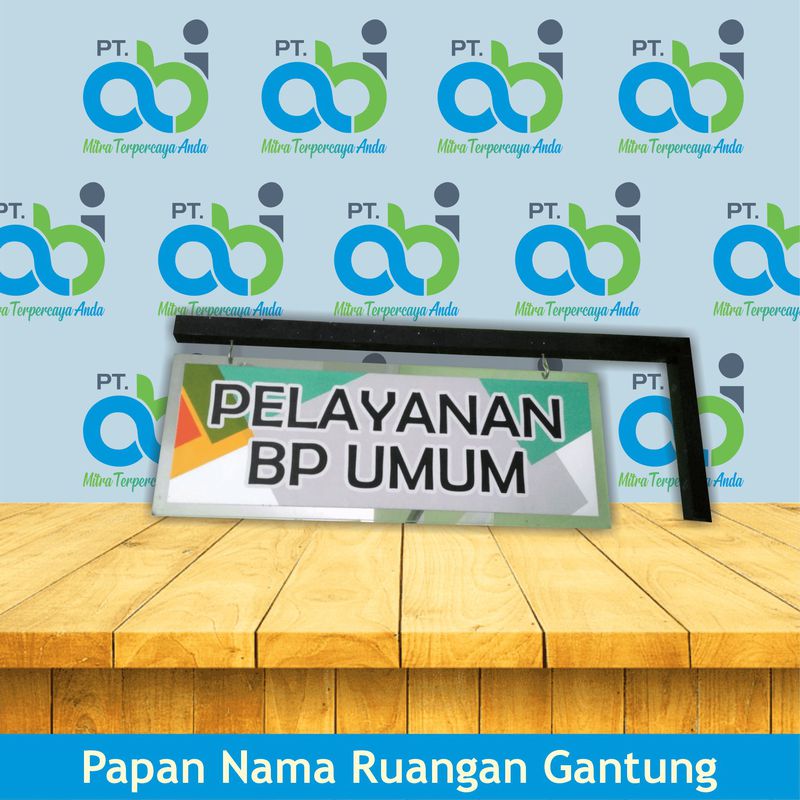 Papan Nama Ruangan Gantung - Tanpa Besi Papan Nama Ruangan Gantung - Tanpa Besi