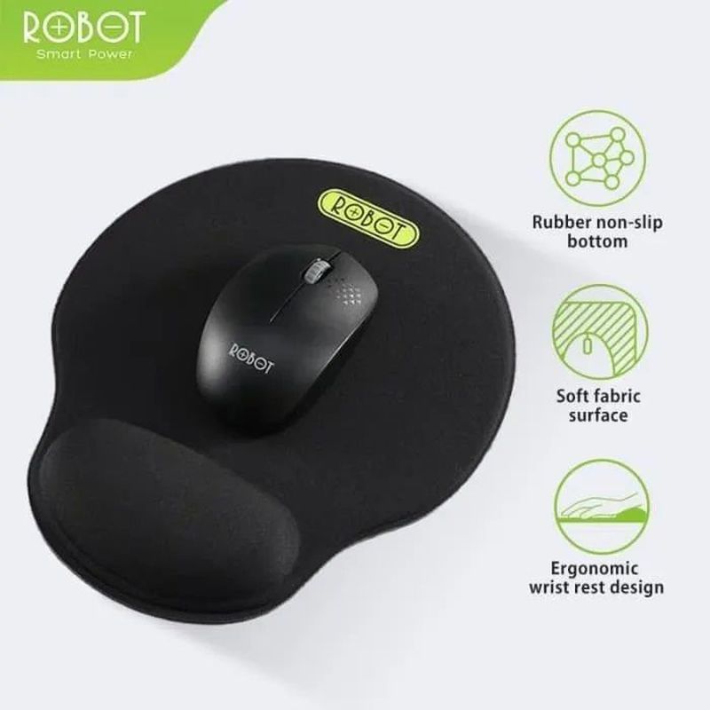 Alas Mouse / Mouse Pad Robot RP02 Hitam