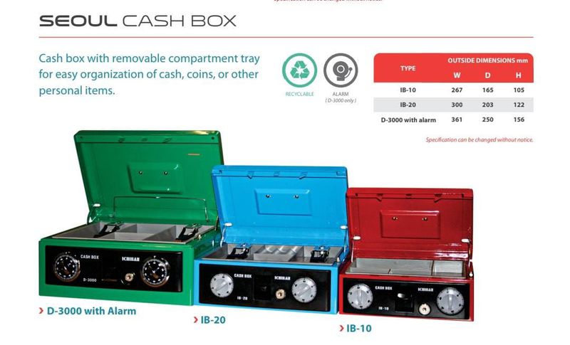 Cashbox Ichiban Type Seoul Cash Box IB - 20