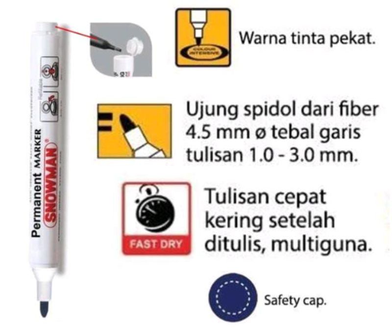 SPIDOL PERMANENT MARKER - Biru