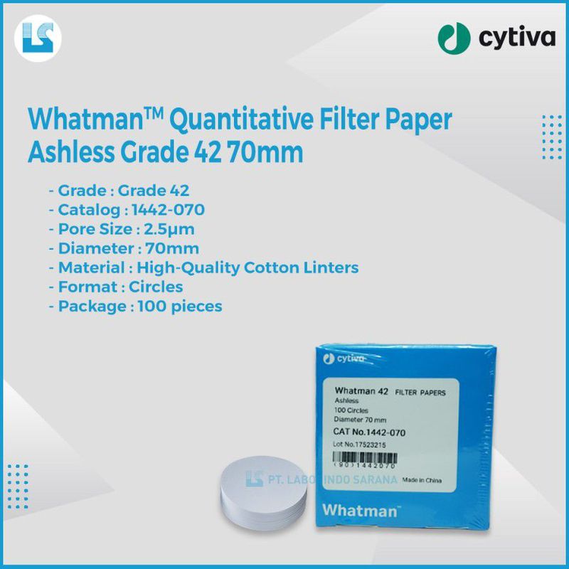 Whatman Filter Paper / Kertas Saring Grade 42 ,70 mm
