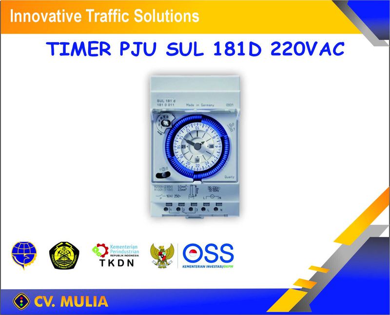 Timer PJU : SUL 181D 220VAC