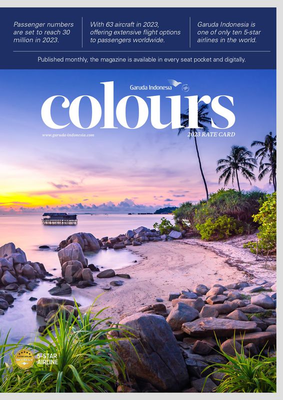 Majalah Garuda Indonesia ( COLOURS MAGAZINE )
