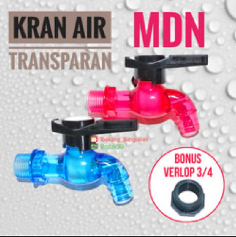 Kran transparan /pvc / plastik murah