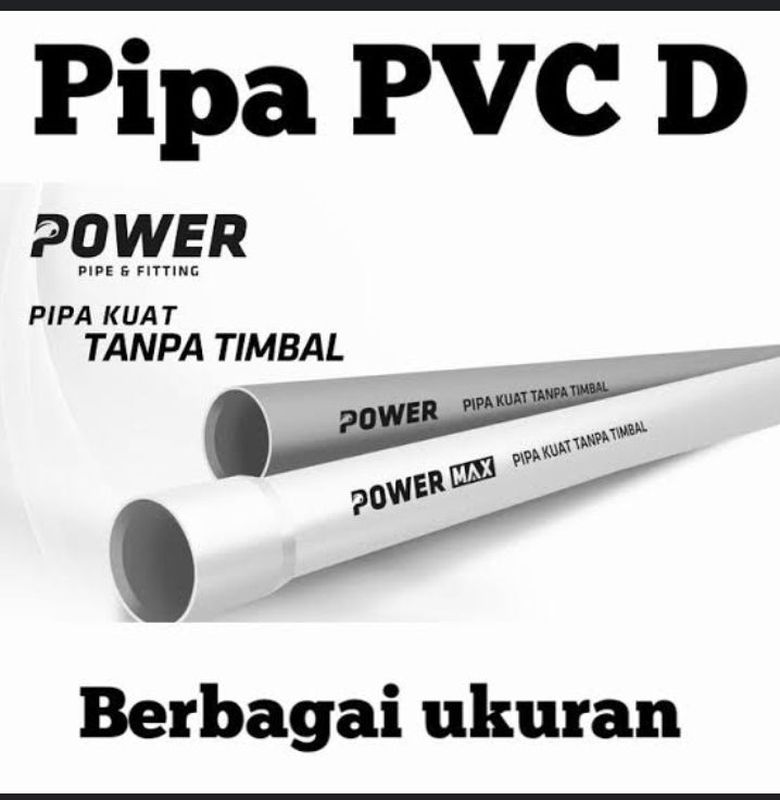 Pipa Pvc Power D 3 inch abu2
