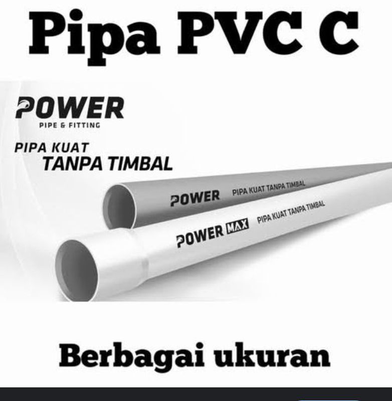 pipa pvc Power C 1 inch putih