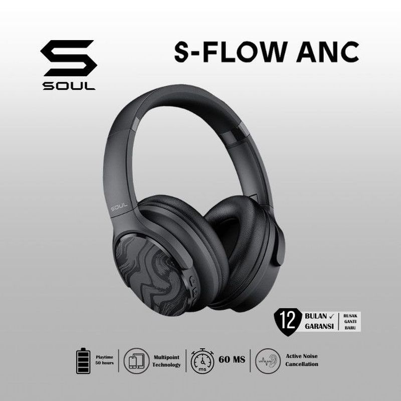 SOUL S-Flow ANC Over-Ear Stereo Headphones