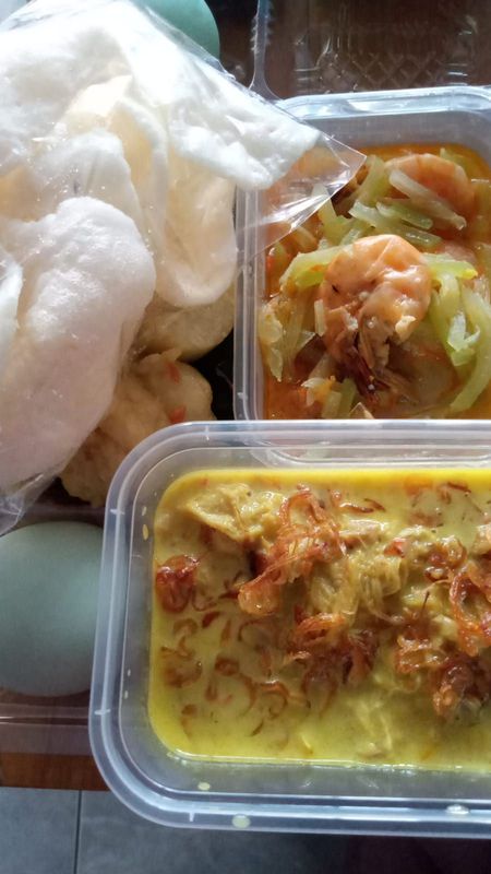 Nasi Box Lontong Sayur Opor Suwir