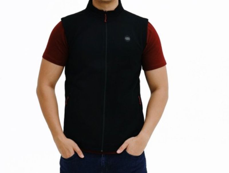 Jaket Rompi Eiger Midland Vest Black - Rmp+Brdir3titik