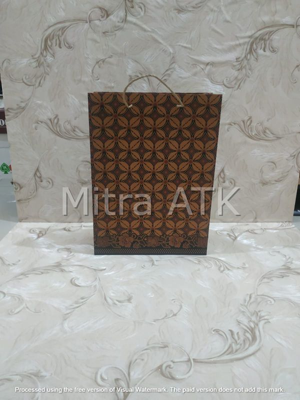 Paper Bag Batik, Ukuran Jumbo, Panjang 33 cm, Tinggi 45 cm, Lebar ...