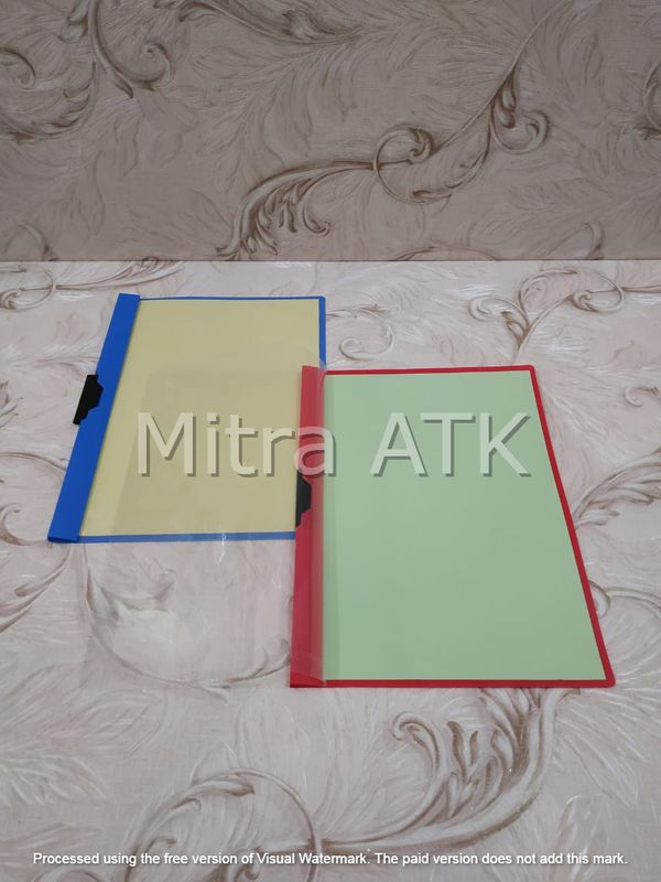 Clip File ( Map jepit di tengah cover transparan ) Ukuran A4, Merk Bantex