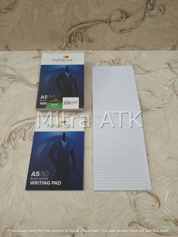 Block Notes A5, Isi 50 lbr, Merk Paper Line