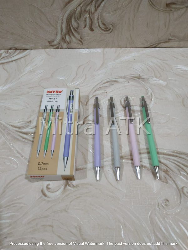 Pensil Mekanik 0,7 mm Metal Clip, Merk Joyko