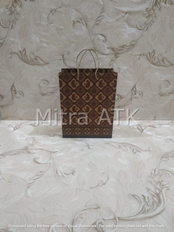 Paper Bag Batik, Ukuran Panjang 23 cm, Tinggi 30 cm, Lebar samping 10 ...
