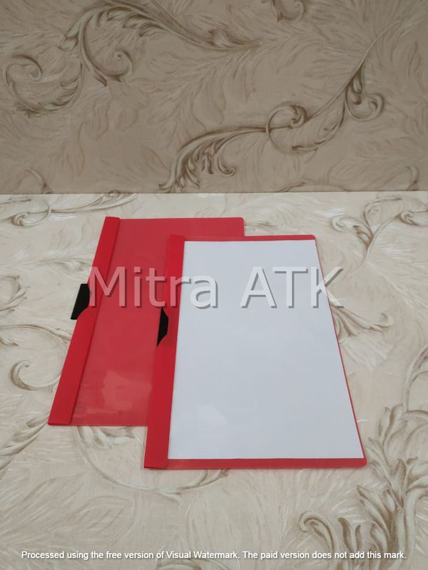 Clip File ( Map jepit di tengah cover transparan ) Ukuran Folio, Merk Bantex