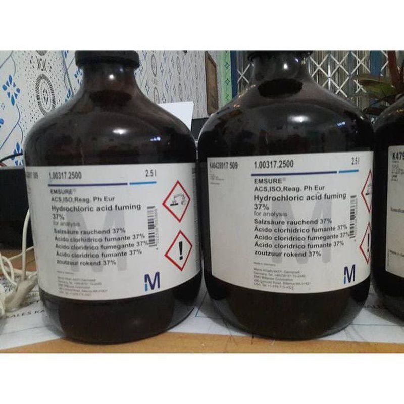 Asam Klorida (HC1) pekat 2,5L Merck