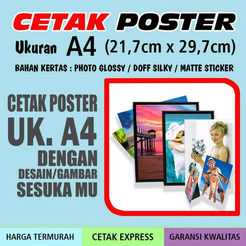 Cetak Poster - Laminasi