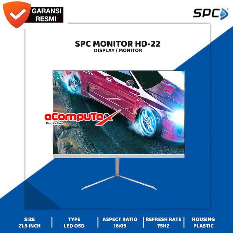 Monitor LED SPC HD-22 - 22" IPS HDMI VGA -TKDN RESMI