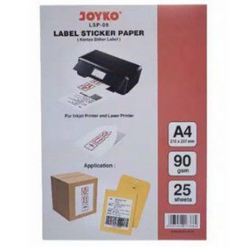 KERTAS LABEL JOYKO UKURAN A4