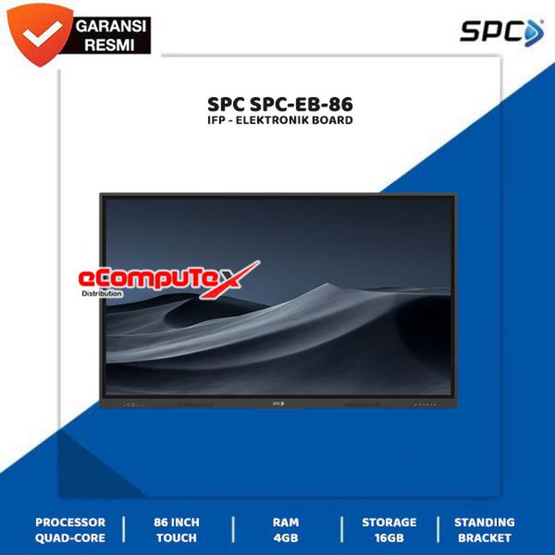 SPC Interactive Flat Panel SPC-EB-86 - Smart Board 86" 4K 2Y - TKDN