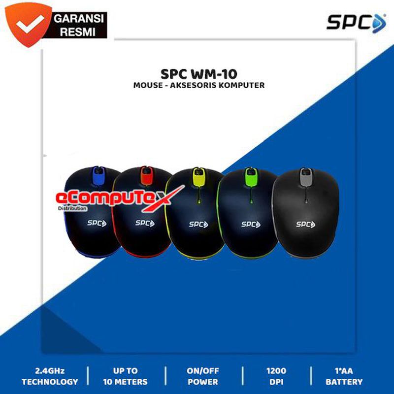 SPC WIRELESS MOUSE WM-10 - 2.4G 800-1600 DPI