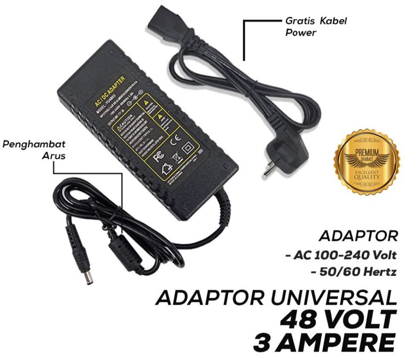 Adaptor Universal 48V 3A
