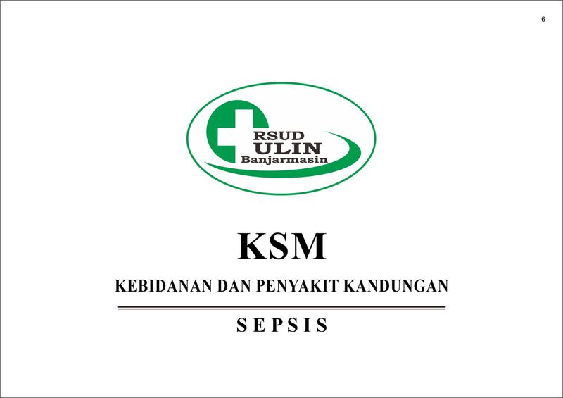 CLINICAL PATHWAY - KSM KEBIDANAN DAN PENYAKIT KANDUNGAN - SEPSIS ( BUKU)
