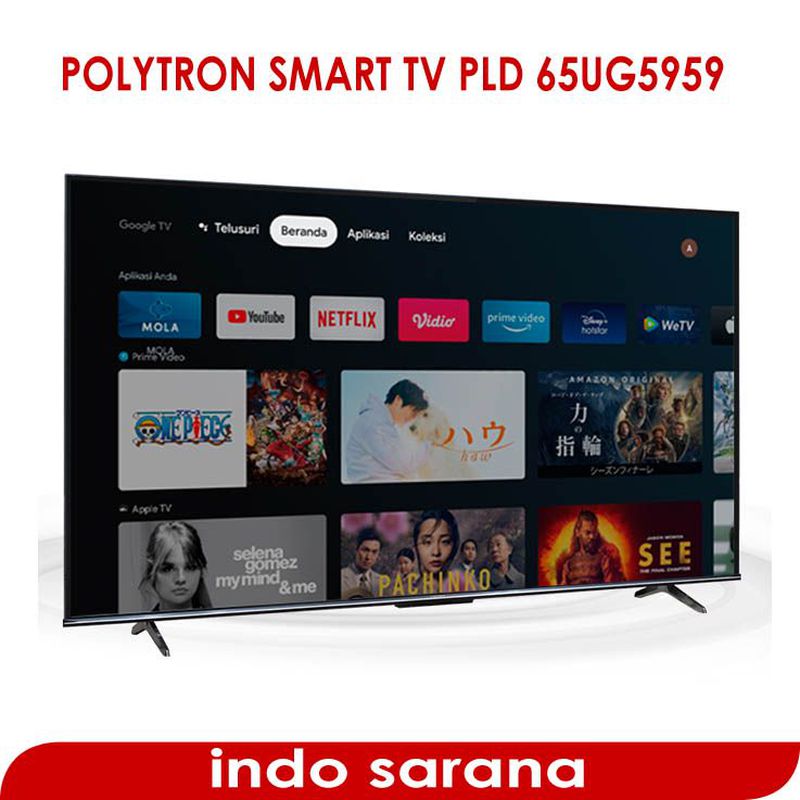 LED tv smart Polytron 65UG5959 + bracket