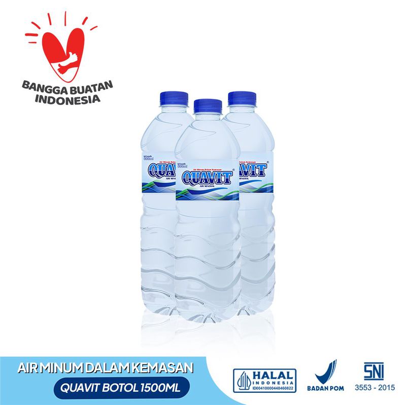 Air Minum Kemasan Botol 600ml QUAVIT