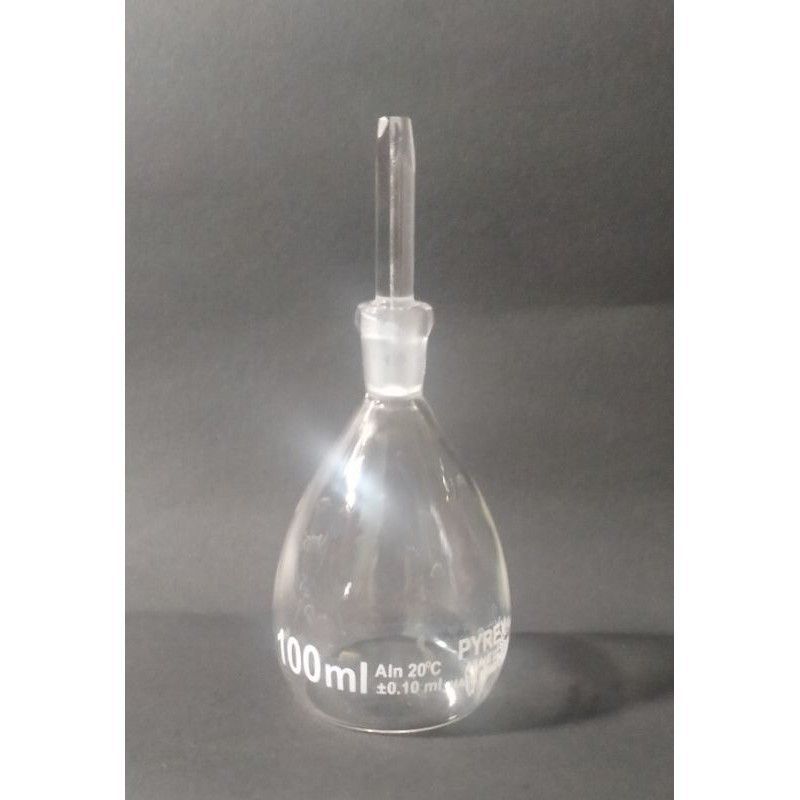 Piknometer 100 mL dengan tutup kaca
