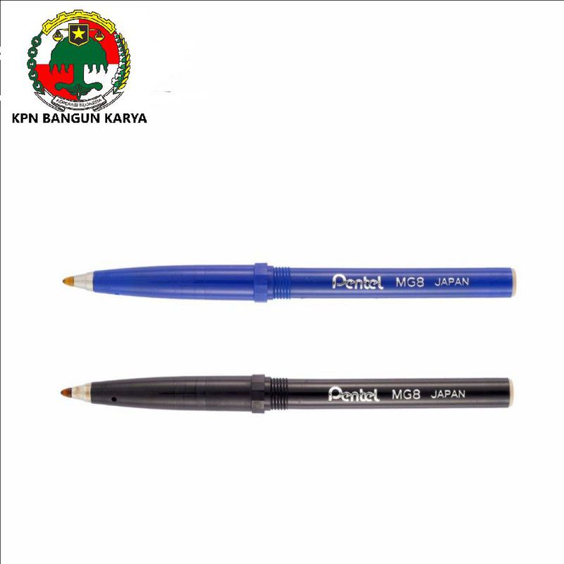 Isi Pentel refill pen MG8 - Hitam