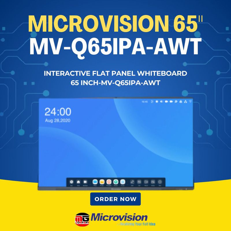 MICROVISION INTERACTIVE FLAT PANEL 65 INCH - MV-Q65IPA-AWT