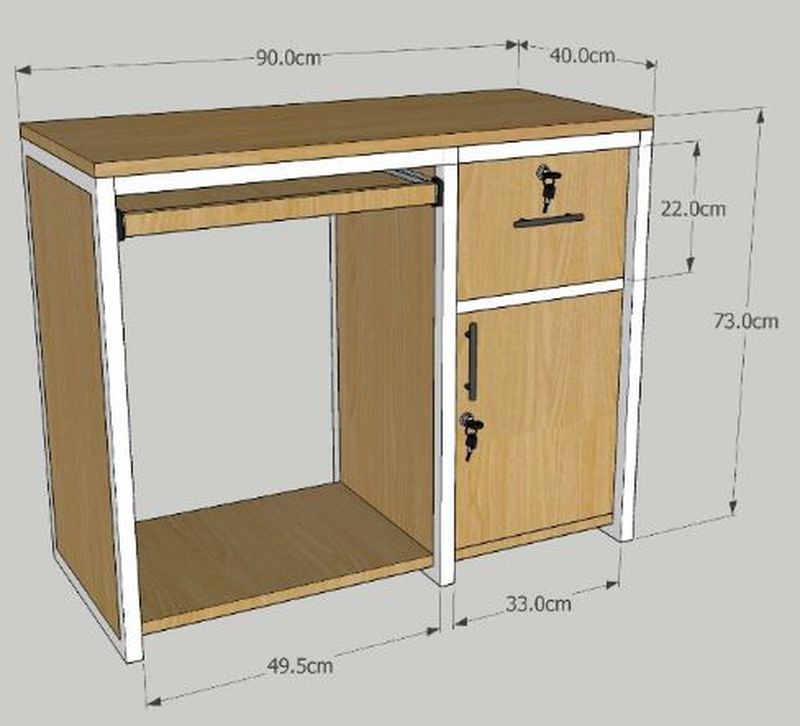 Meja Komputer (Custom)