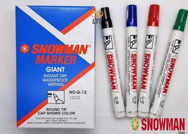 Spidol Permanent Merk Snowman