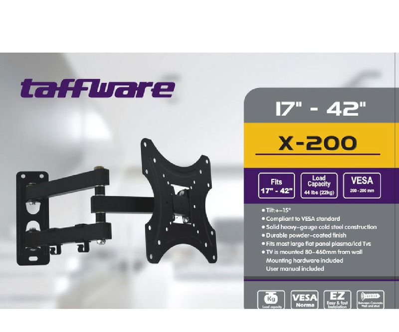 braket TV Led Taffware Telescopic