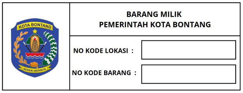 STIKER LABEL BARANG - COSTUM